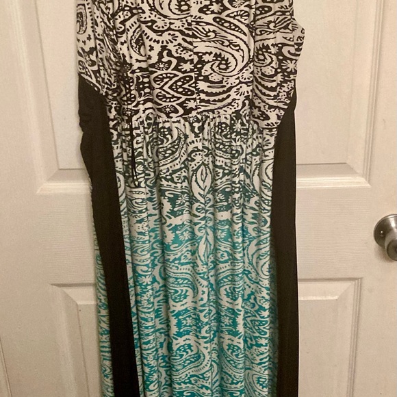 Dresses | Keyhole Low Cut Summer Synched Neck Dress 3x | Poshmark